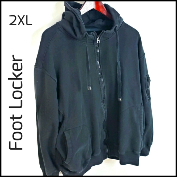 Foot Locker | Shirts | Sale Foot Locker Mens Black Premium Fleece Lined ...